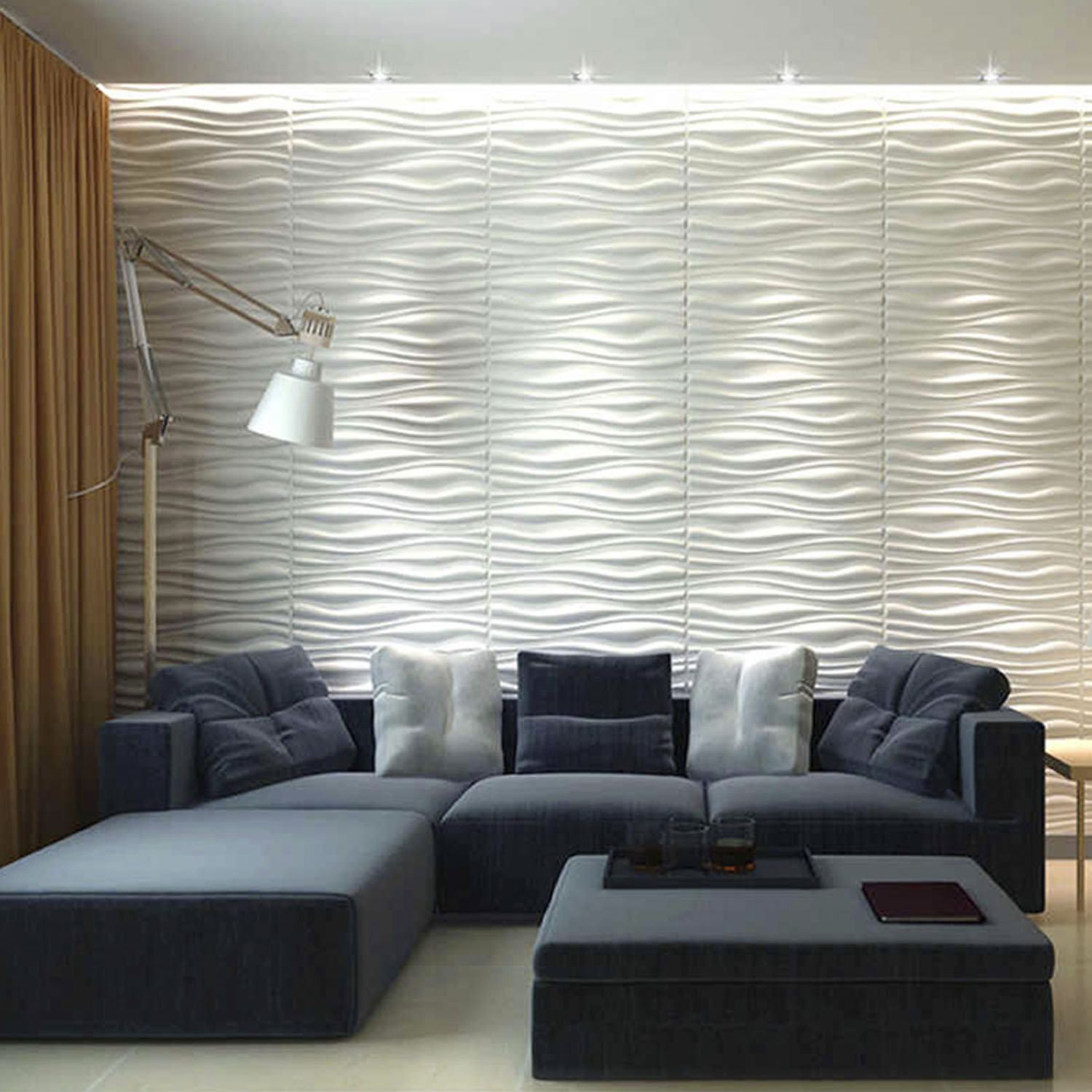 Paneles 3D PVC "WAVES" / m²